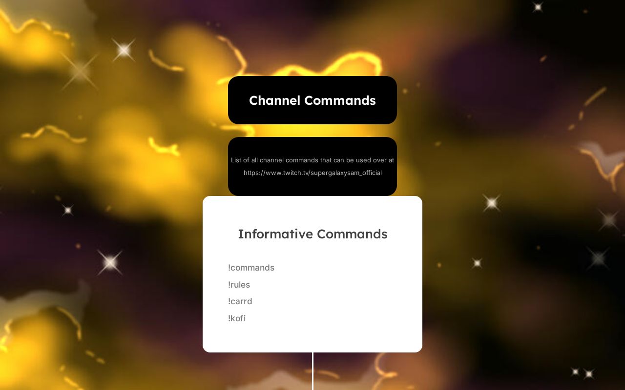 Channel Commands
